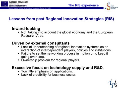 Regional Innovation Strategies For Smart Specialisation Ris3s Ppt