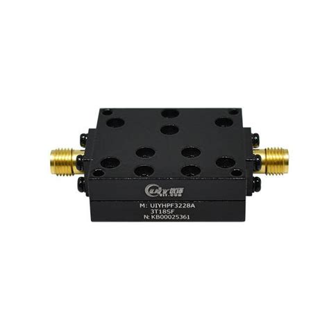 RF Cavity High Pass Filter With SMA Female Connectors Operating From GHz To GHz High Pass