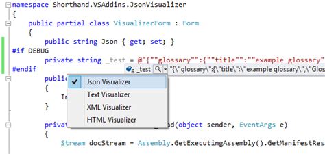 How To Specify Order Of Debugger Visualizers In Visual Studio