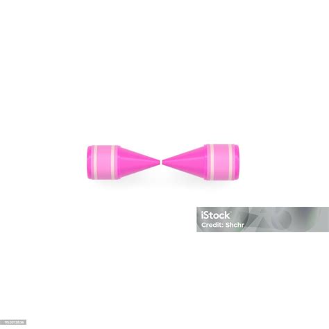 분홍색 왁 스 크레용 마이너스 수학 기호 빼기 또는 하이픈 대시 흰색 배경 3d 렌더링 이미지 0명에 대한 스톡 사진 및 기타 이미지 Istock