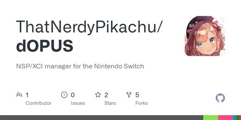 GitHub ThatNerdyPikachu DOPUS NSP XCI Manager For The Nintendo Switch