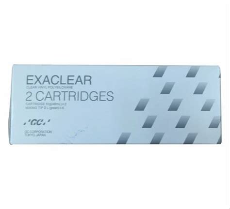 Cleaning And Filling Teeth Equipments Gc Exaclear Vinyl Polysiloxane For Dental Clinic Packaging