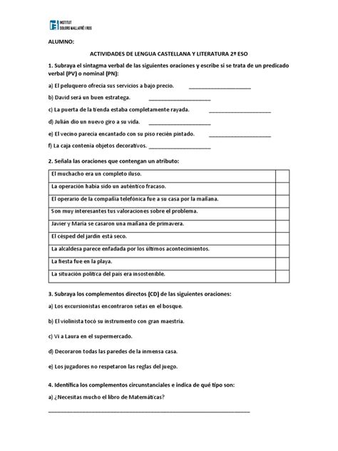 Sintaxis 2º Pdf Sintaxis Lingüística