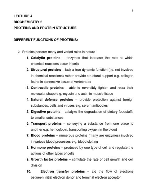 Biochem Module 4 Proteins And Structure Pdf Protein Structure Beta Sheet