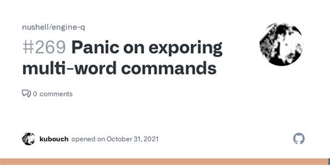 Panic On Exporing Multi Word Commands · Issue 269 · Nushellengine Q