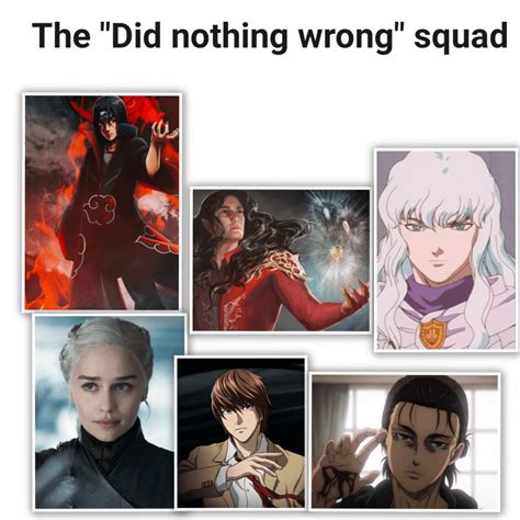 The Did Nothing Wrong Six Did Nothing Wrong Squad Know Your Meme