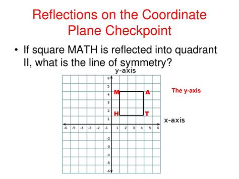 Ppt Reflections On The Coordinate Plane Powerpoint Presentation Free Download Id2974958