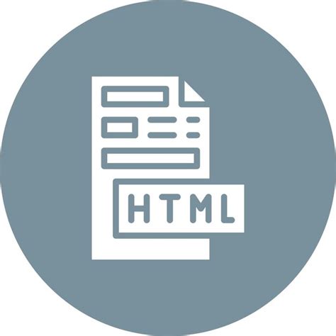 코딩 및 개발 아이콘 세트의 Html 파일 터 아이콘 일러스트레이션 프리미엄 벡터