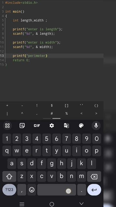 How To Find Perimeter Of Rectangleperimeter Of Rectangle C Programc Programcodingshorts