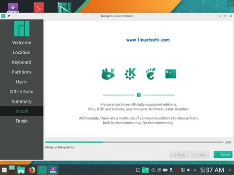 How To Install Manjaro 181 Kde Edition With Screenshots