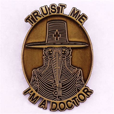 Plague Doctor ‘trust Me Im A Doctor Enamel Pin Distinct Pins