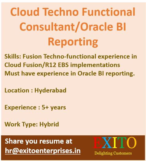 Ashwini Mg On Linkedin Oracle Bi Oraclebi Oracleconsultant Oraclefusion Hiring Jobs…