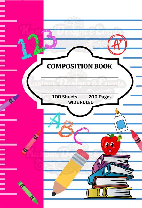 Composition Notebook Png Clipboard Teacher Back To School End Of School Numbers Abcs