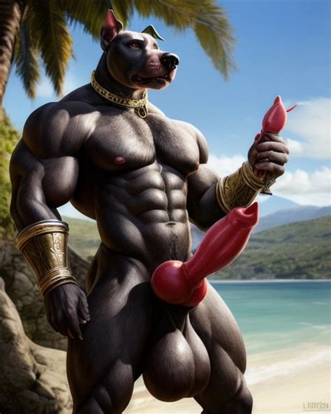 Rule 34 Ai Generated Anthro Anthrofied Canid Canine Canine Genitalia