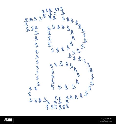Bitcoin Digital Currency Symbol Handmade Drawing Of A Digital Decentralized Cryptocurrency