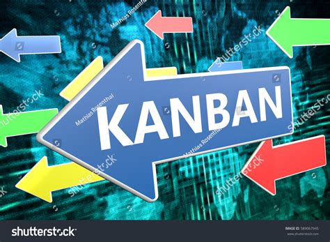 Kanban Scheduling System Lean Manufacturing Justintime Stock