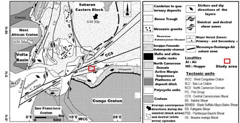 A Map Showing The Kinematic Evolution Of The