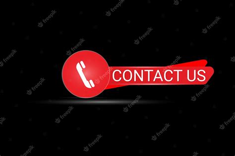 Premium Vector Free Vector Contact Us Button
