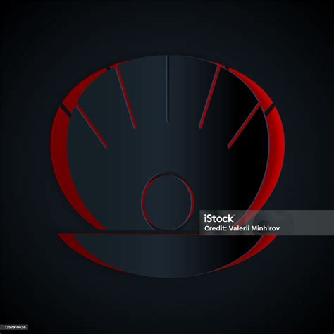 종이 컷 자연 열린 쉘 진주 아이콘 은 검은 색 배경에 격리 가리비 껍질 조개 기호 종이 아트 스타일 벡터 3차원 형태에 대한 스톡 벡터 아트 및 기타 이미지 Istock