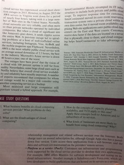 Solved 1 What Business Benefits Do Cloud Computing Services