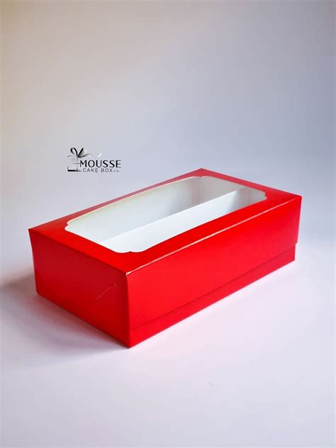 Red Macaron Box Moussecakebox