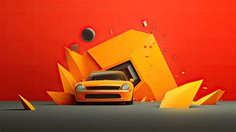 Premium Photo Automatic Crash Notification Systems Solid Color Background