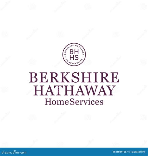 Berkshire Hathaway Logo Editorial Illustrative On White Background