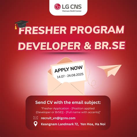 🌟 Fresher Wanted Lg Cns Lg Cns Vietnam Build Center Facebook