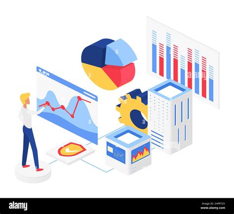 Big Data Visualization Process Displaying Information Analytics