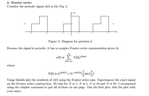Solved 3 Fourier Series Consider The Periodic Signal R T