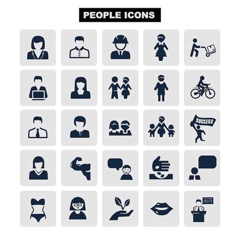 premium vector simple set of business people related vector line icons contains such icons as