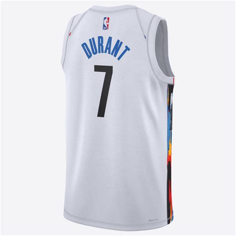 Nike Dri Fit Nba Brooklyn Nets Kevin Durant City Edition Swingman Jersey