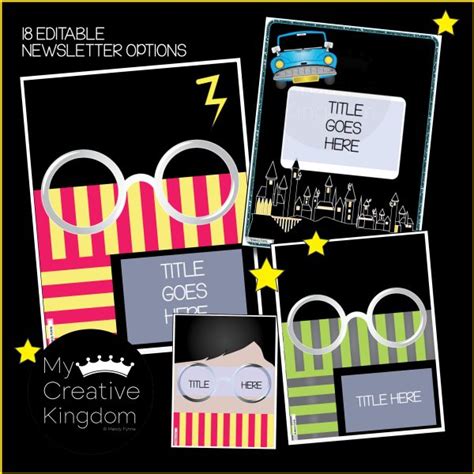 Editable Pdf Wizard Class Theme Mega Bundle My Creative Kingdom