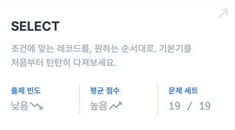 프로그래머스 Sql 고득점 Kit의 Select 문제 해결 정리 프로그래머스 Sql 고득점 Kit의 Select 문제 해결 정리