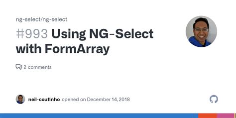 Using Ng Select With Formarray · Issue 993 · Ng Selectng Select · Github