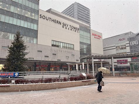 広域八王子圏で昼ごろから降雪八王子駅南口側では雪が吹き付ける場面もあった 八王子経済新聞