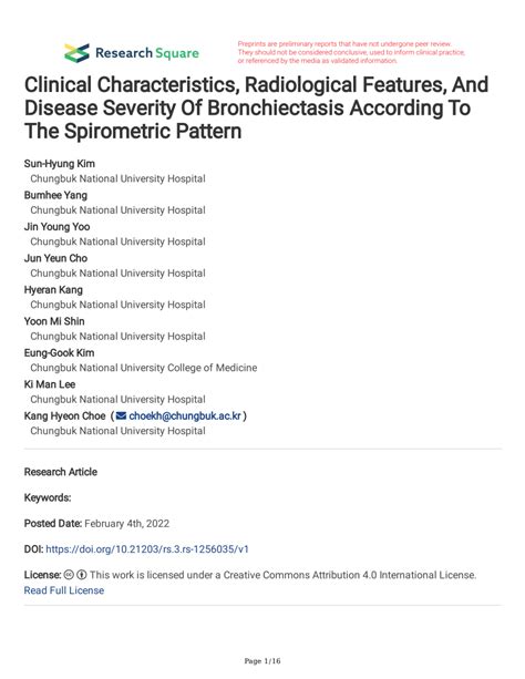 Pdf Clinical Characteristics Radiological Features And Disease