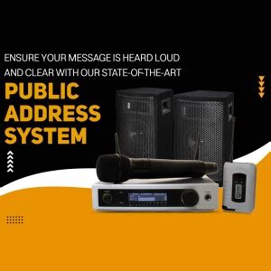 State Of The Art Public Address System Marketing Image For Threads