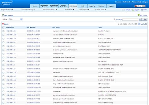 MAC Address Scan MAC IP Resolver DNS Scan MAC IP List IP Address Management Tools From