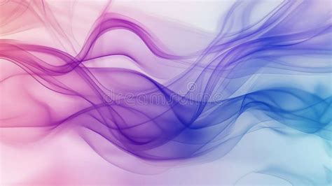 Abstract Flowing Waves Of Pastel Colors In Soft Gradients Creating A