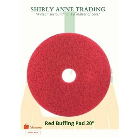 Red Buffing Pad 16 And 20 3m And Local Pads Floor Pads Shopee