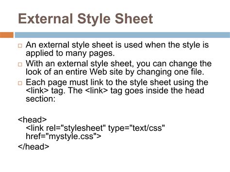 Introduction To Css Pptx Web Design And Html Internet