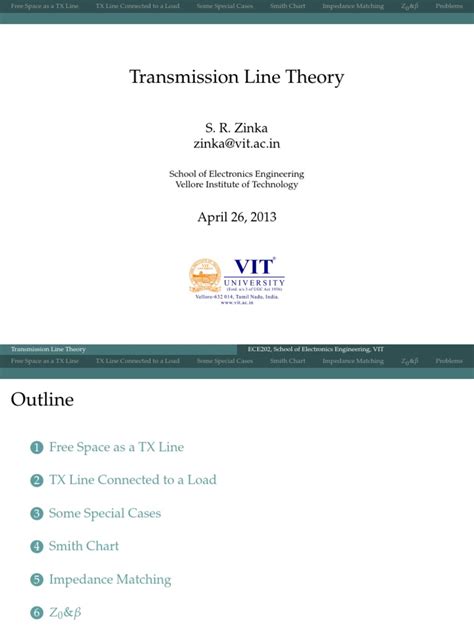Basics Of Transmission Line Theory Pdf Transmission Line Electromagnetism