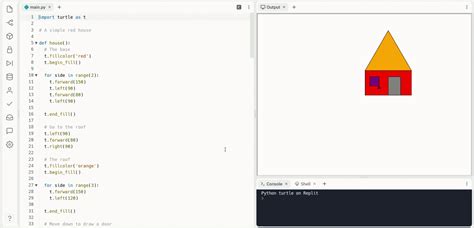 simple house drawing using python turtle graphics tinker education
