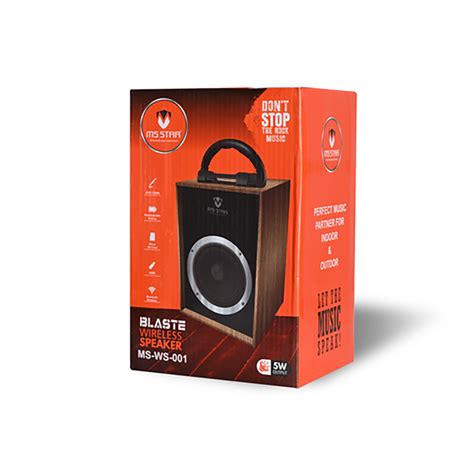Ready To Ship Fast Dispatch In Stock Premium Wooden Speaker Ms Ws 001