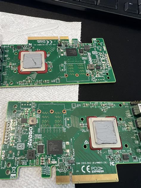 Bought Used LSI 9305 16i Is It Normal To Have Red Rubber Pieces Around The Processing Unit