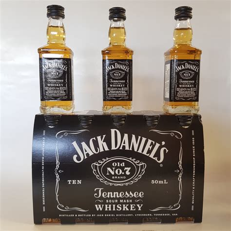 Jack Daniels 50ml X 10 Pack Miniture Small Tiny Bottle Call A Drink