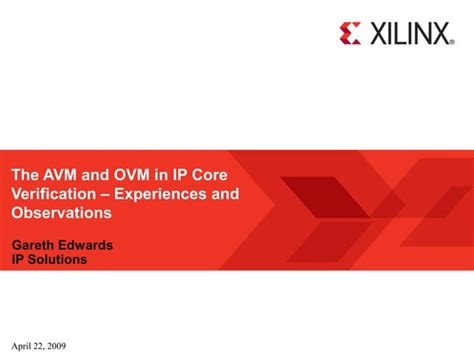 The Avm And Ovm In Ip Core Verification Experiences And Observations Pdf