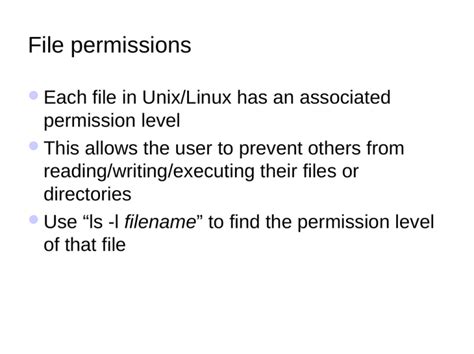 File Permissions
