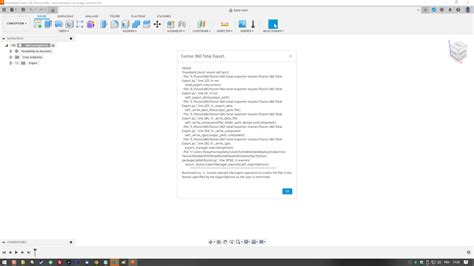 Résolu Fusion 360 Total Export Autodesk Community